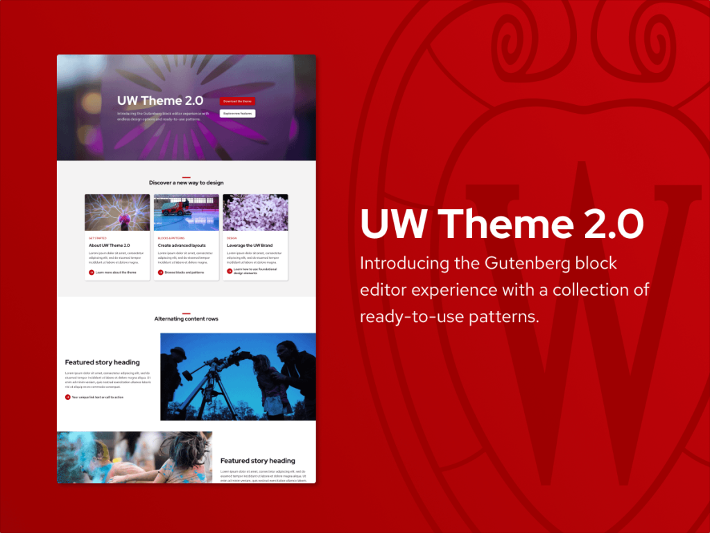 UW Theme Gutenberg Update: July 2025 – UW Theme Classic – UW–Madison